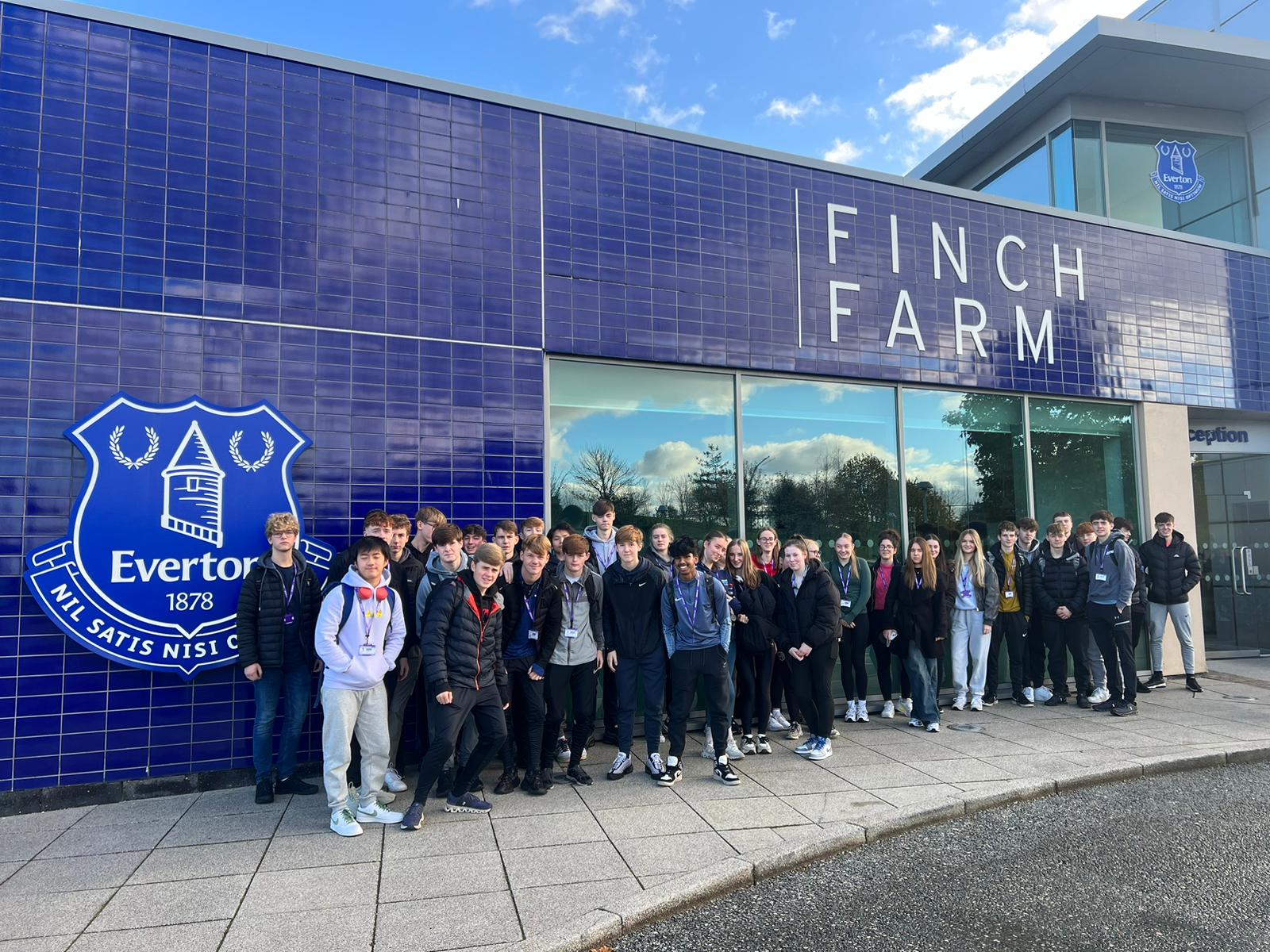 Sport students visit Everton's Finch Farm - Carmel College